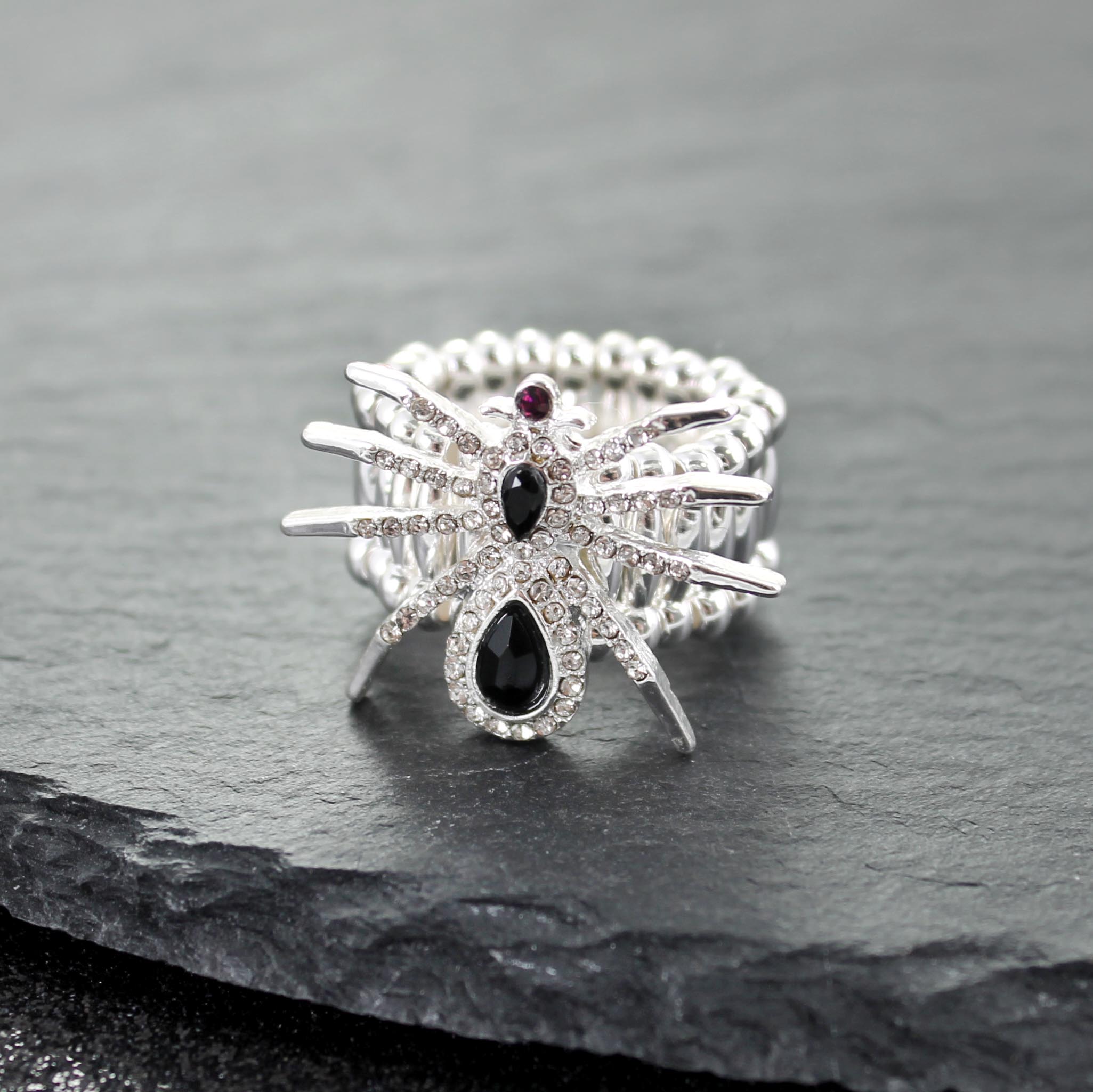 Crystal Spider Stretch Ring – Travis Collis Designs